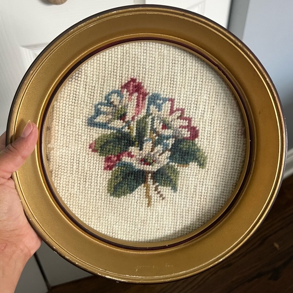 Wall Decor | Vintage Embroidered Frame | Poshmark